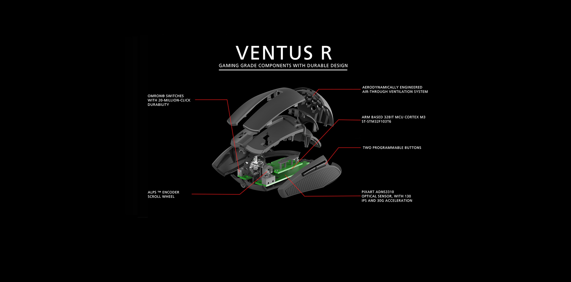 Thermaltake VENTUS R Wired Laser Gaming Mouse Price in Bangladesh